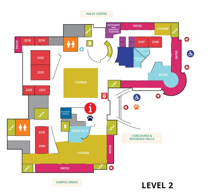Melton Student Center Map